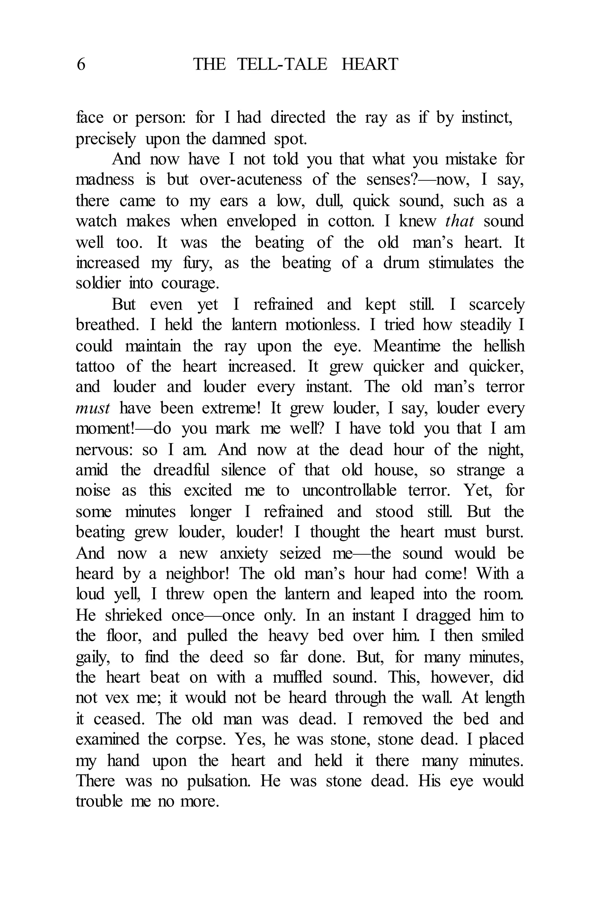 Tell tale heart | DOCX