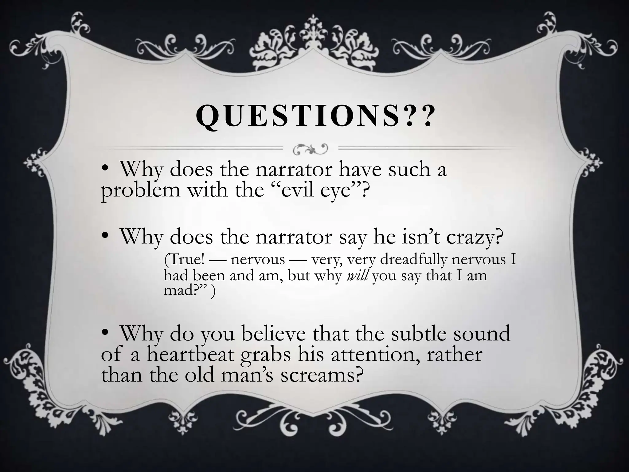 Tell Tale Heart PPT.ppt by Edgar Allan Poe | PPT