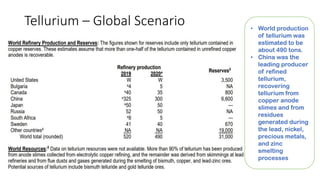 Tellurium | PDF