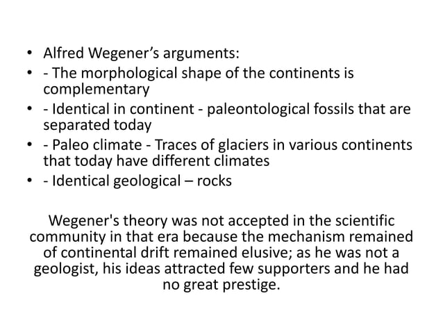 Alfred Wegener, by Telma | PPT