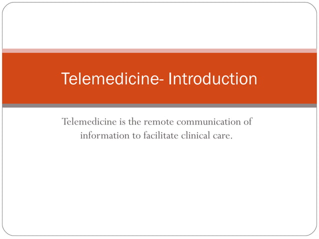 Telmed intro | PPT