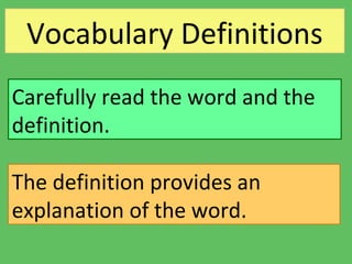 Tell me tree vocab | PPT