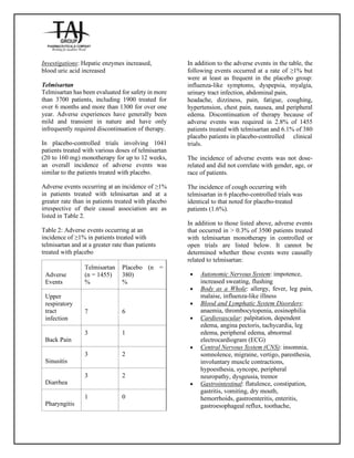 Telmisartan and Amlodipine Tablets IP 40mg/5mg (Telmisar-A) Taj Pharma ...