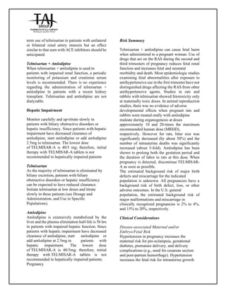 Telmisartan and Amlodipine Tablets IP 40mg/5mg (Telmisar-A) Taj Pharma ...