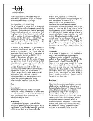 Telmisartan and Amlodipine Tablets IP 40mg/5mg (Telmisar-A) Taj Pharma ...
