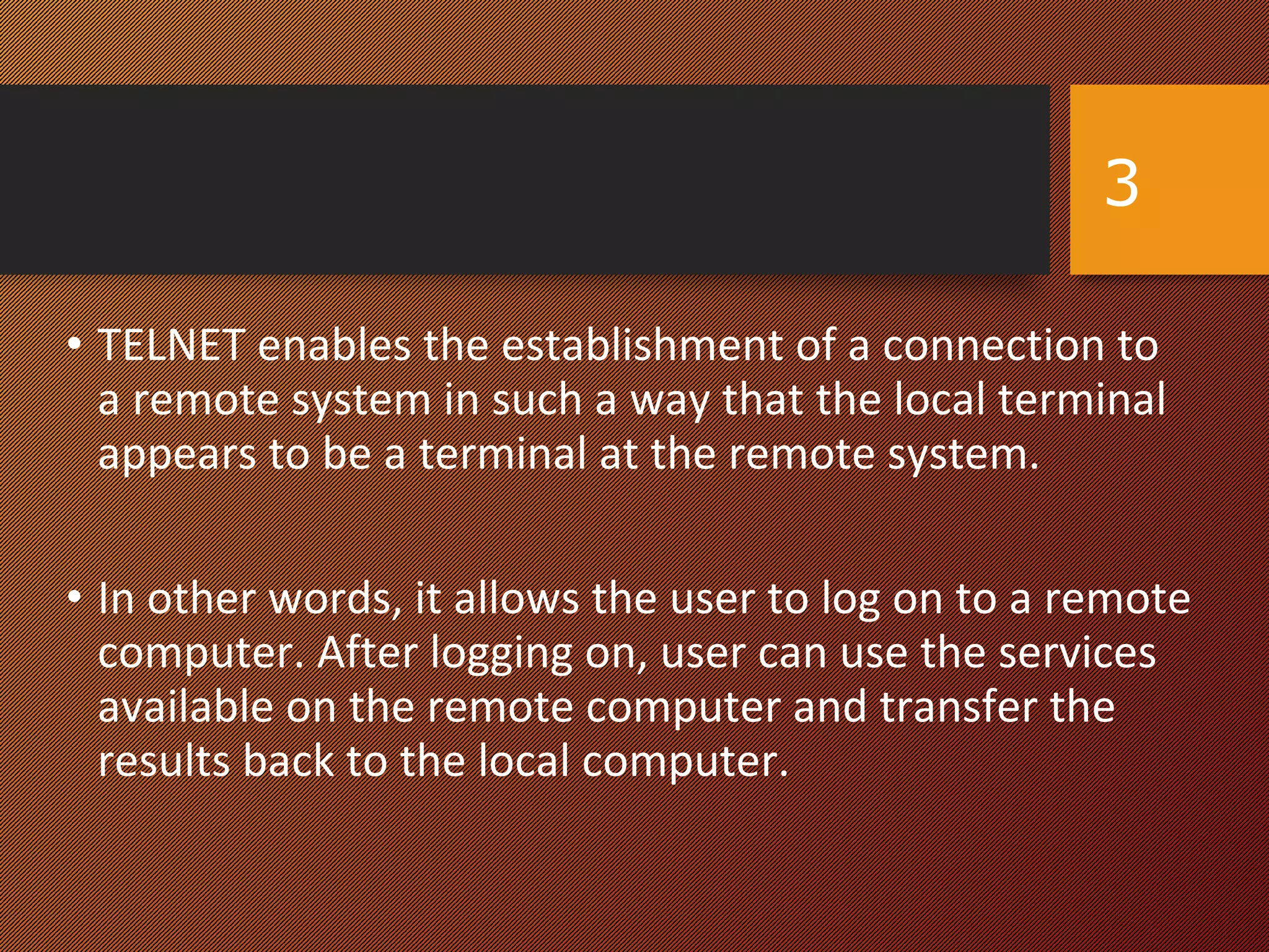 Telnet | PPT