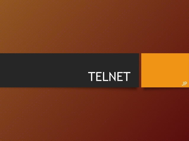 Telnet | PPT