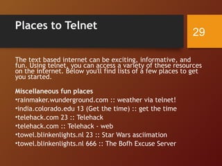 Telnet | PPT