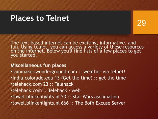 Telnet | PPT