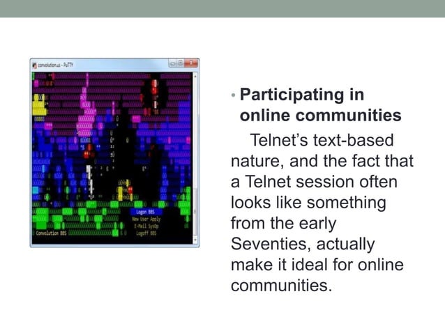 Telnet | PPTX | Computer Networking | Computing