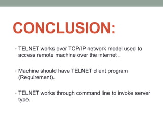 Telnet | PPTX