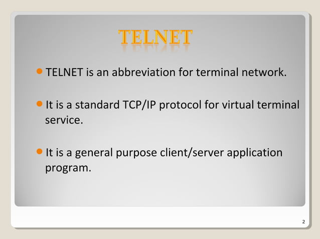 Computer Network - Telnet and Gopher | PPT | Operating Systems ...