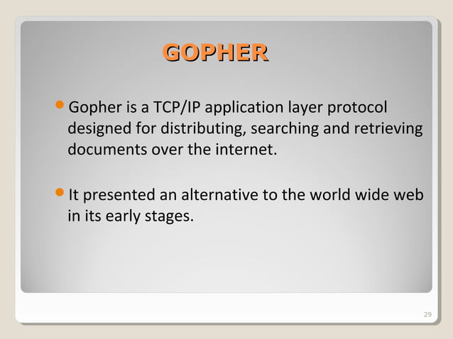 Computer Network - Telnet and Gopher | PPT | Operating Systems ...