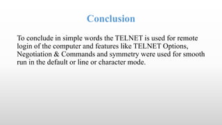 Telnet ppt | PPTX