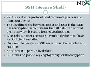 Telnet & SSH | PPTX