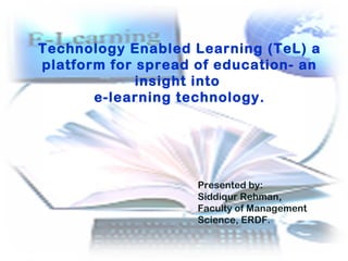 Technology Enabled Learning | PPT