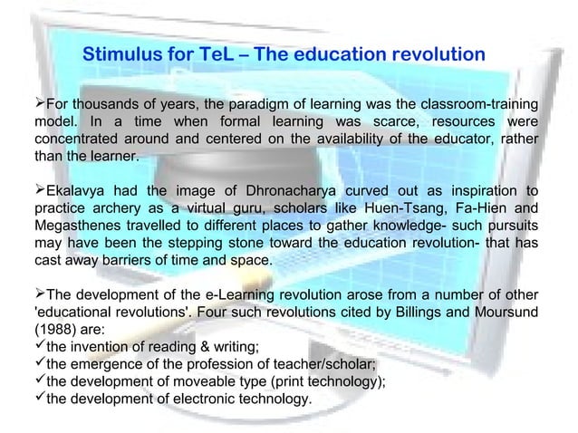 Technology Enabled Learning | PPT | Internet | Computing