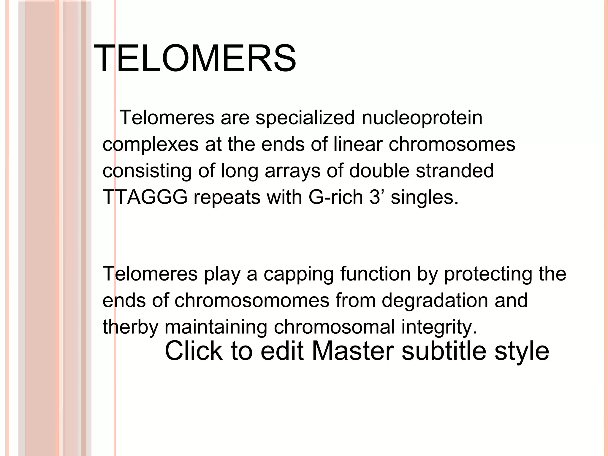 Telomeres kiran br | PPT