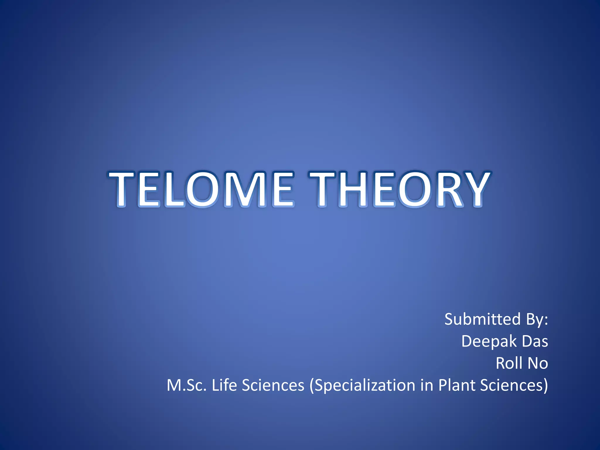 Telome Theory | PPTX