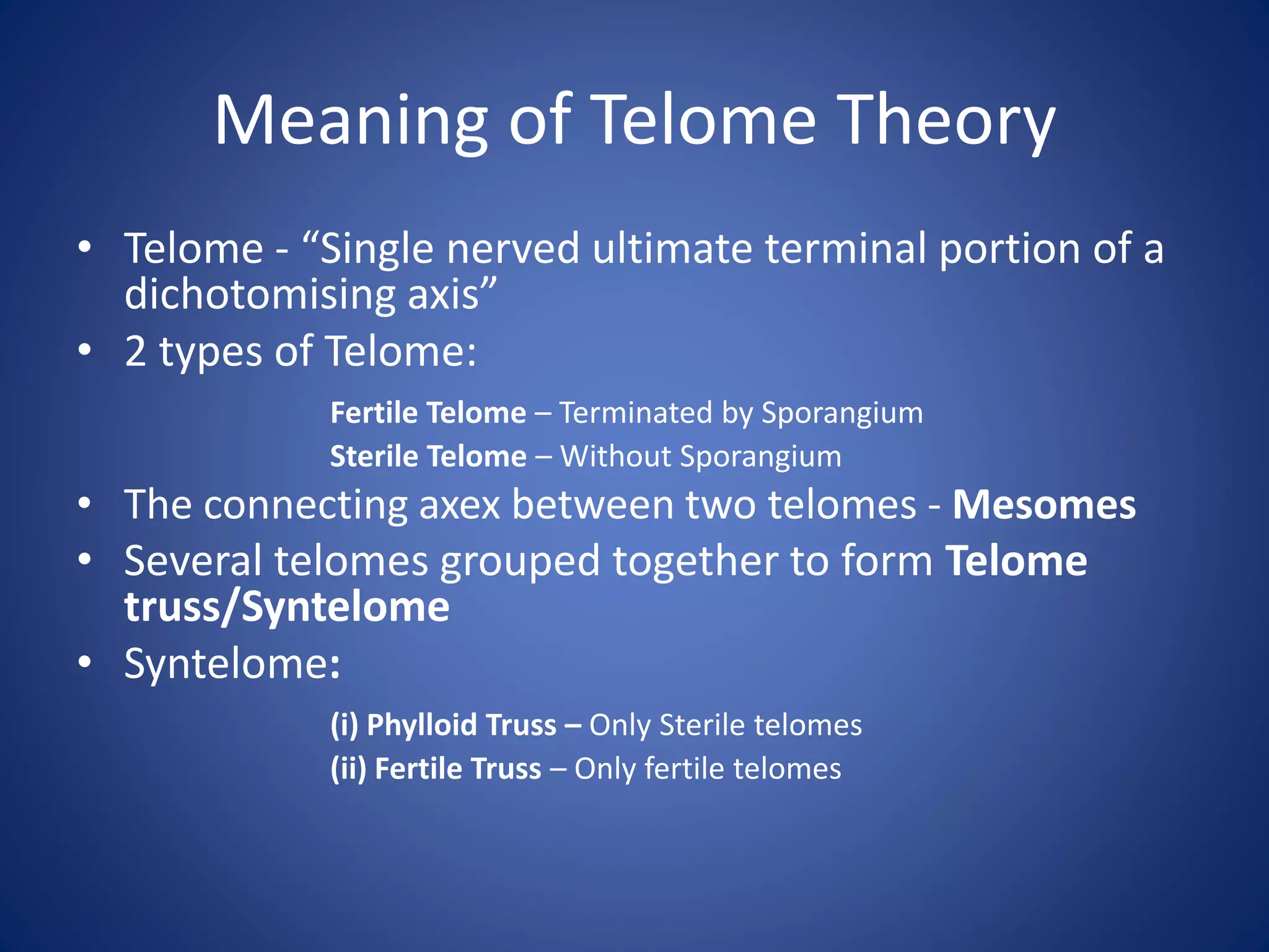 Telome Theory | PPTX