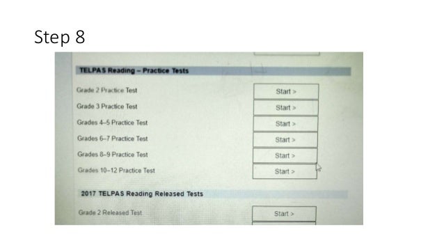 Telpas practice steps2019