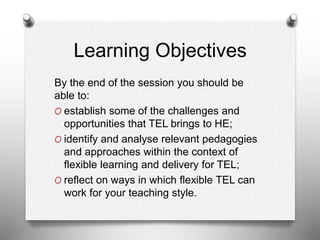 TEL Pedagogy in HE | PPT