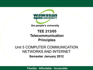COMPUTER COMMUNICATION NETWORKS AND INTERNET | PPT