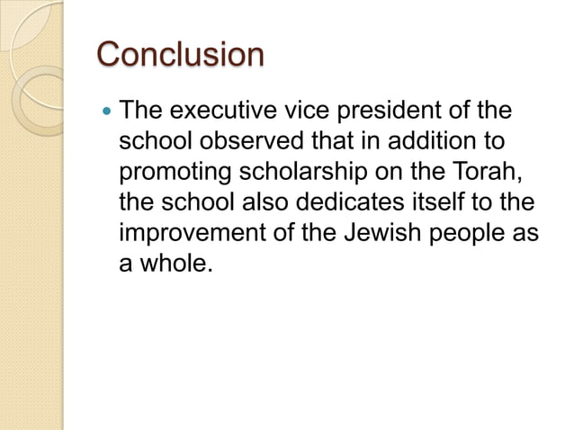 Telshe Yeshiva - Teaching Future Generations in Cleveland | PPTX