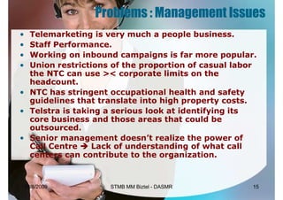 Case Study: Telstra Telemarketing | PDF | Telecommunications Industry ...