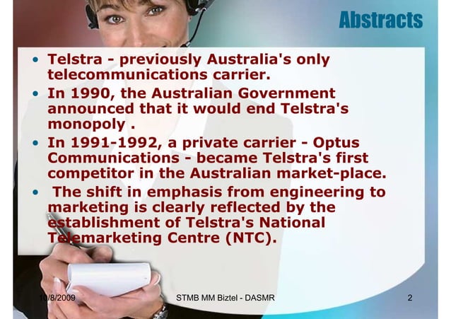 Case Study: Telstra Telemarketing | PDF | Telecommunications Industry | Industries