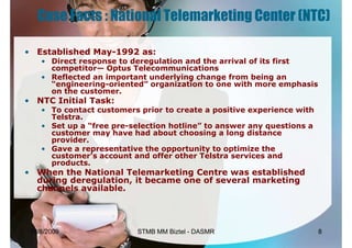 Case Study: Telstra Telemarketing | PDF | Telecommunications Industry ...