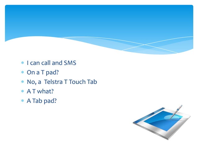 Telstra T Touch Tab | PPT