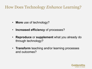 Introduction to Technology Enhanced Learning | PPTX
