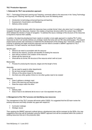 Telt production approach 12 13 v.1.1 | PDF