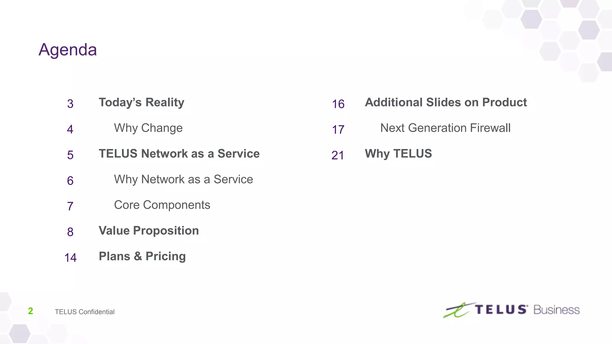 Telus - Network as a service | PPTX