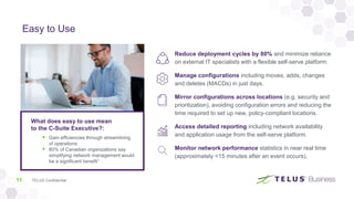 Telus - Network as a service | PPTX