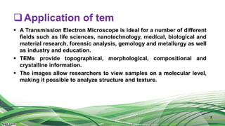 Transmission Electron microscopy | PPTX