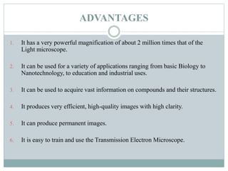 transmission Electron Microscopy (Tem) | PPTX