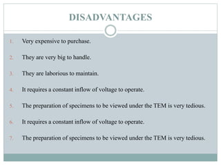 transmission Electron Microscopy (Tem) | PPTX