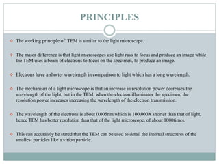 transmission Electron Microscopy (Tem) | PPTX
