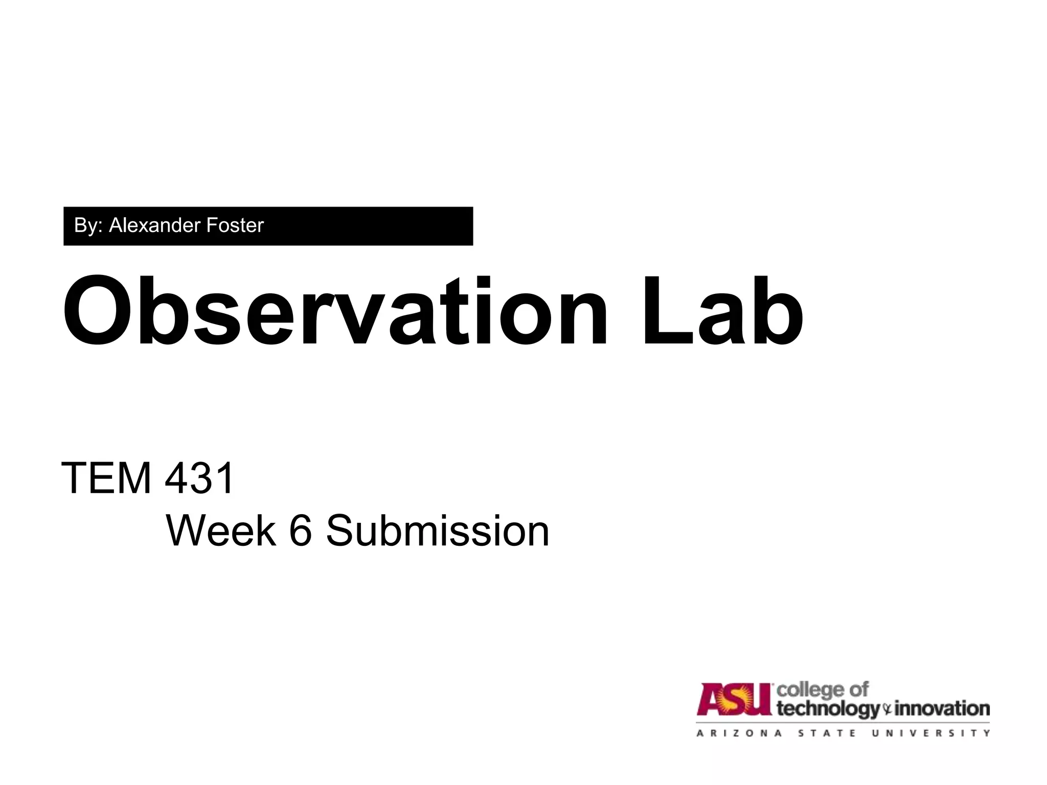 Tem 431 module 6 | PPTX