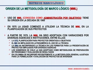 Tema. Matriz de Marco lógico | PPT