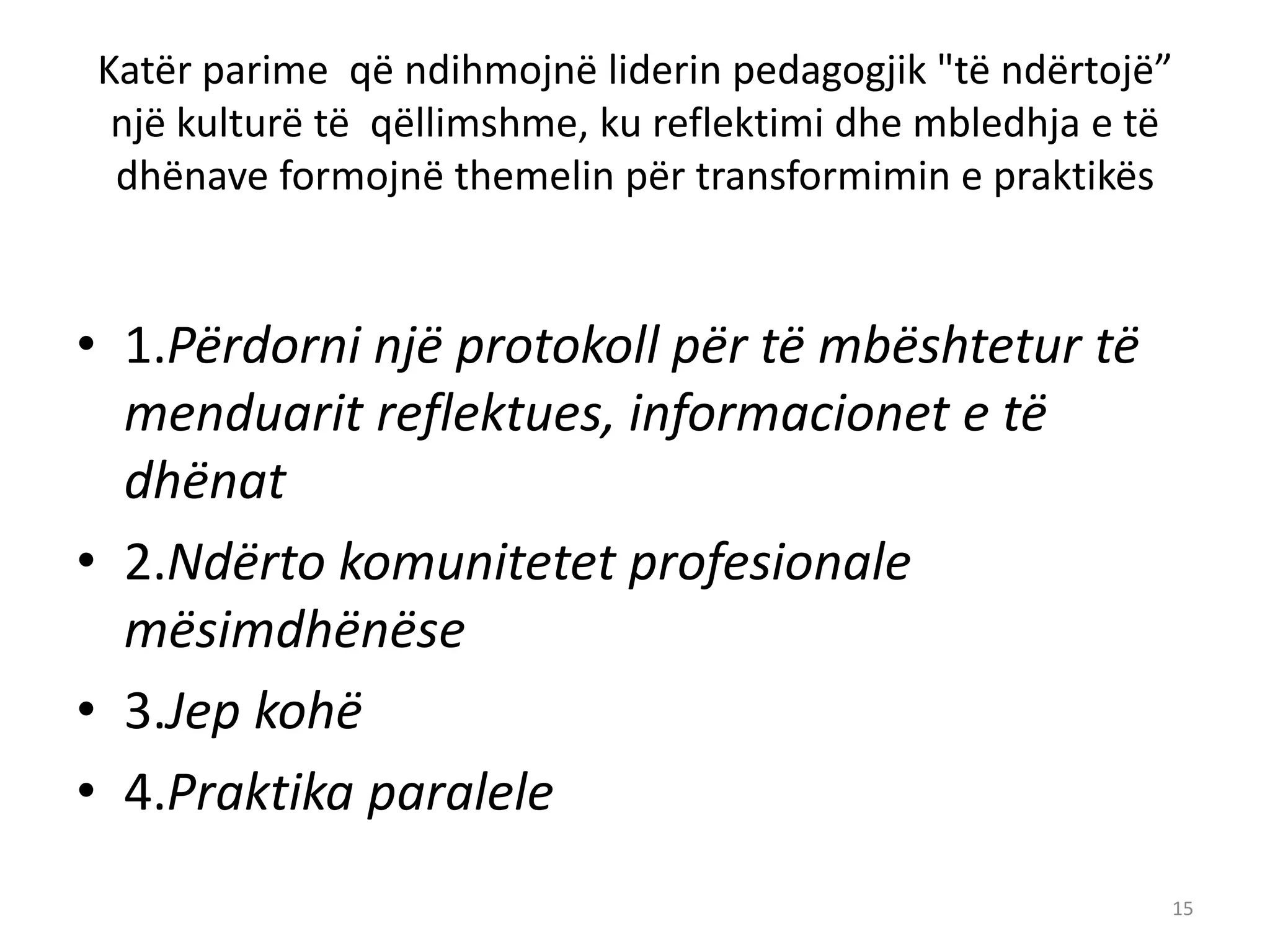 Drejtori si lider pedagogjik | PPTX