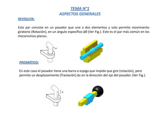 Tema 1 aspectos generales de los mecanismos Unefm | PDF