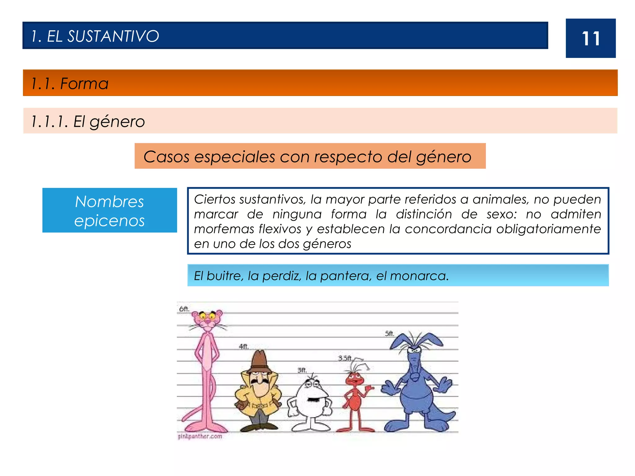 Tema 2. el sustantivo y el adjetivo | PPT