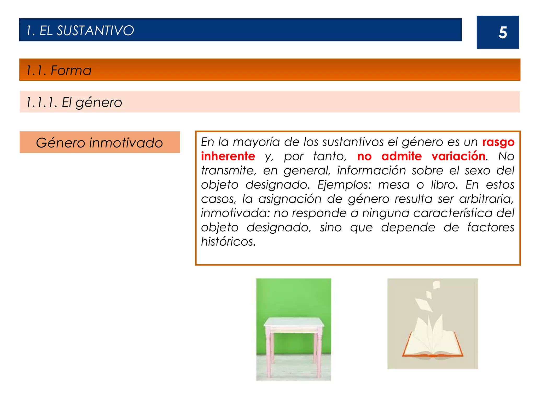 Tema 2. el sustantivo y el adjetivo | PPT