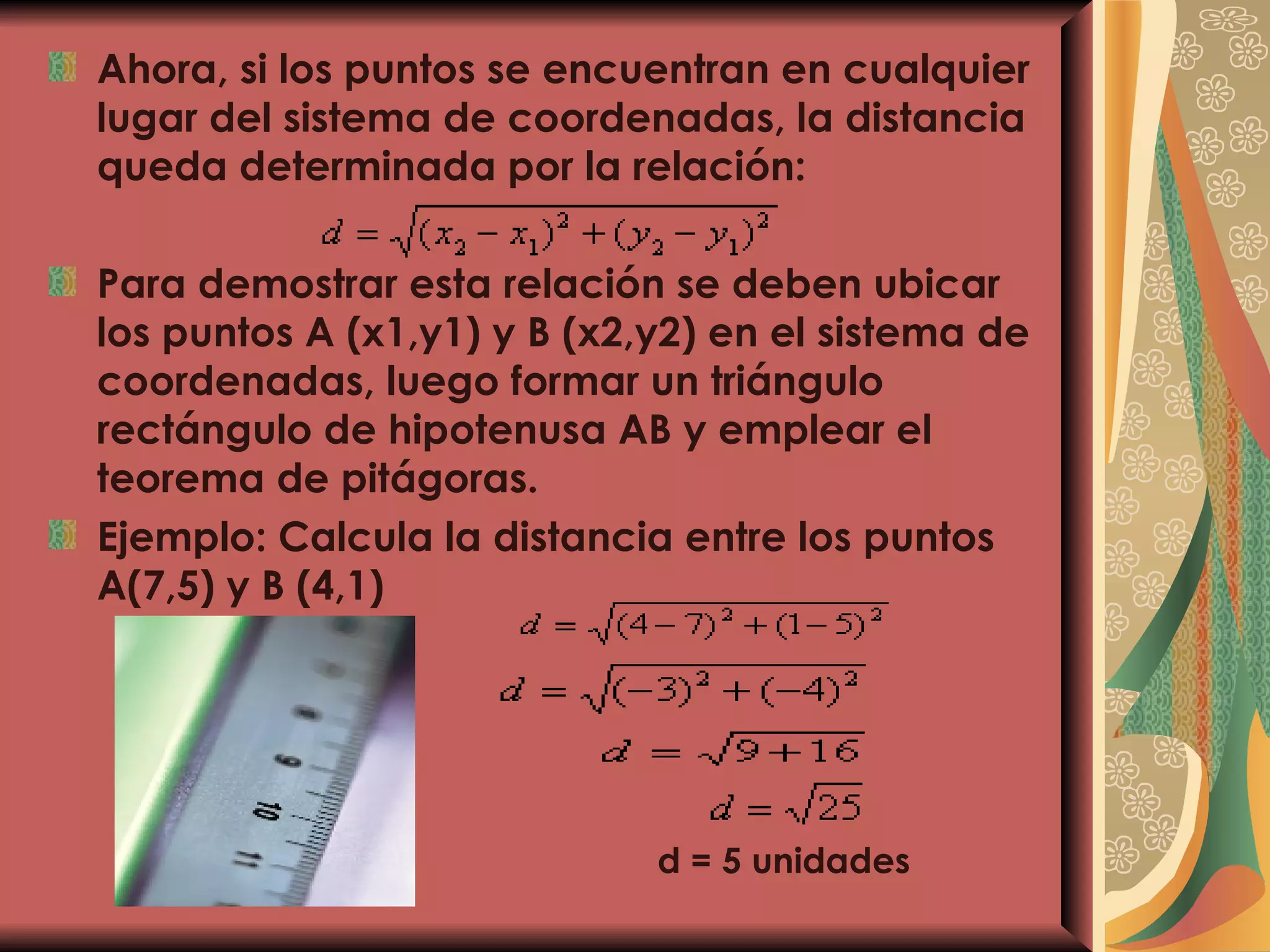 Tema 2. Longitud De Un Segmento Y Distancia Entre Dos Puntos | PPT