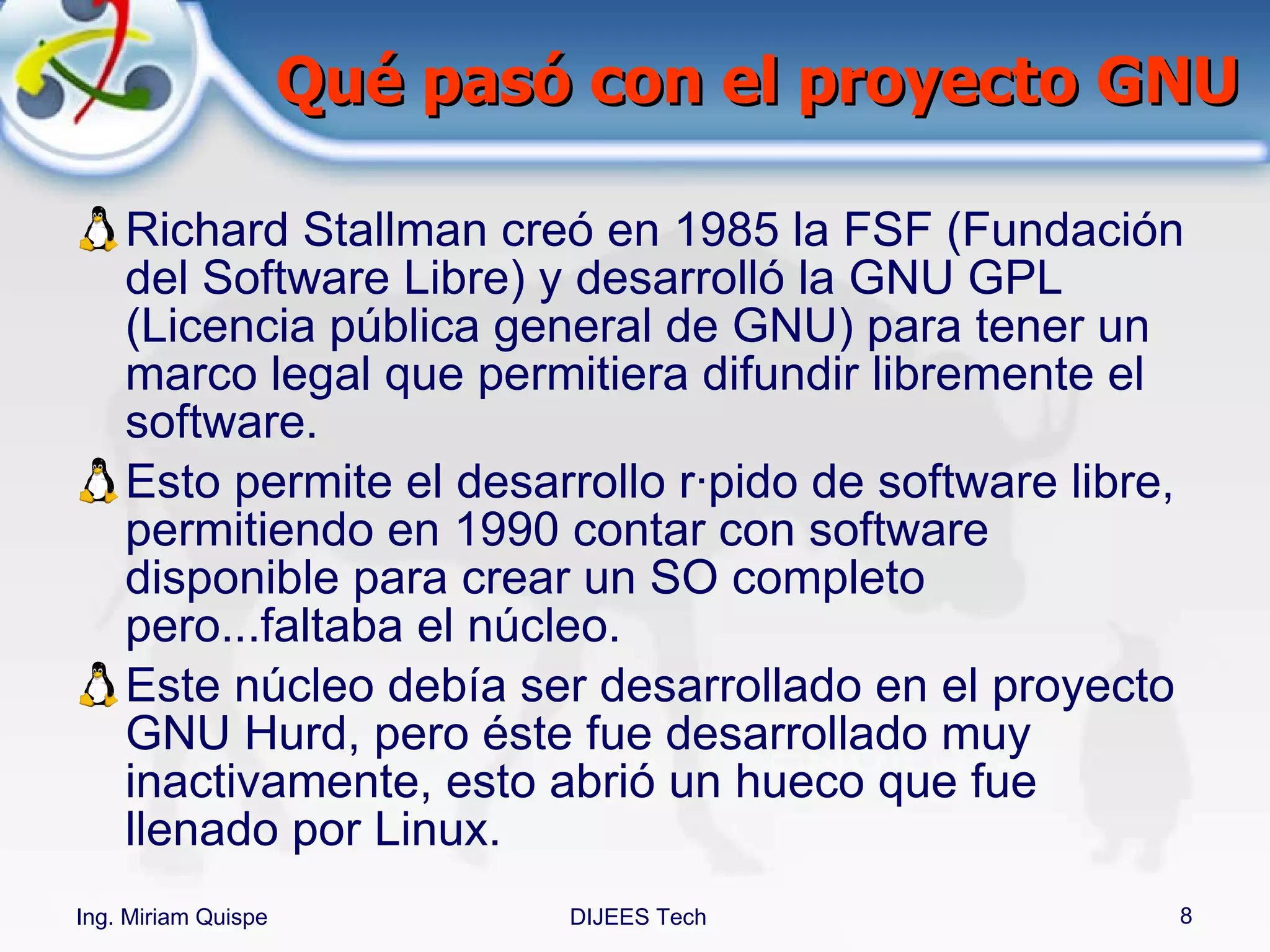 Qué es Gnu/Linux | PPT