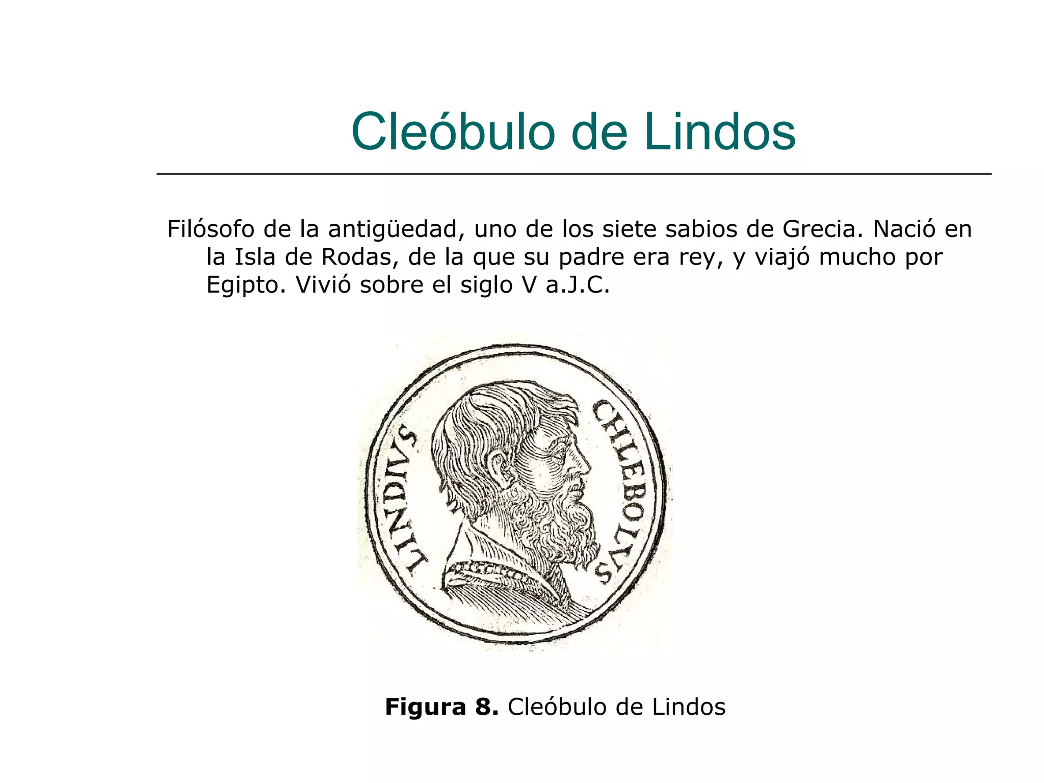 Tema 2. El origen de la filosofía: los siete sabios griegos | PPT