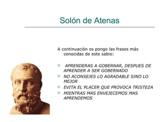 Tema 2. El origen de la filosofía: los siete sabios griegos | PPT